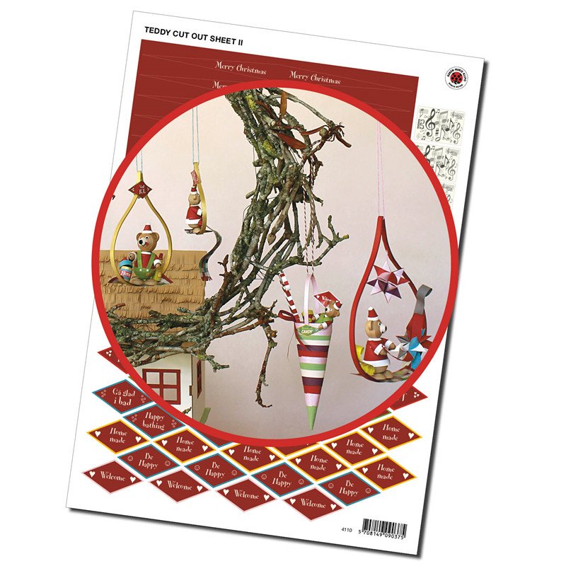 Teddy Cut out Sheet-2, klippeark