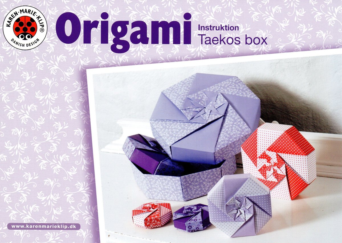 Karen Marie Klip: Origami Taekos Box - Instruktionshæfte